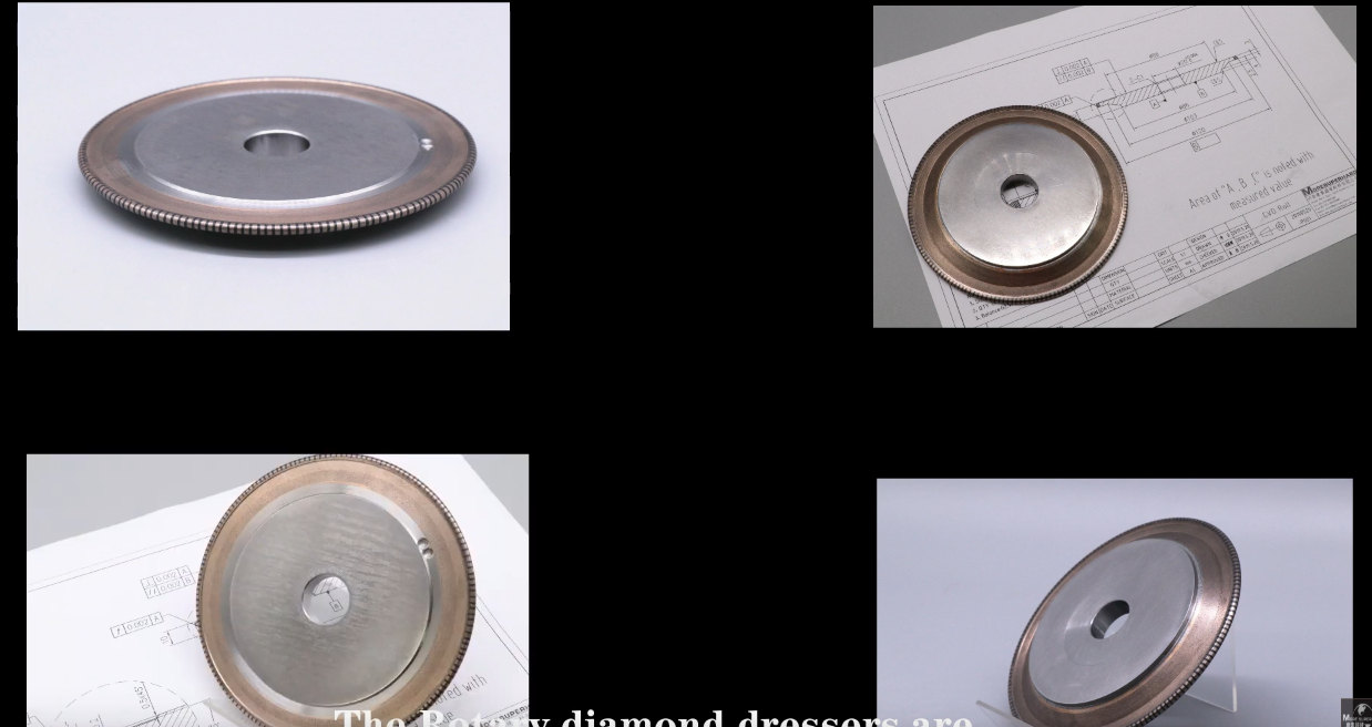 rotary dresser roller - electroplated bonded